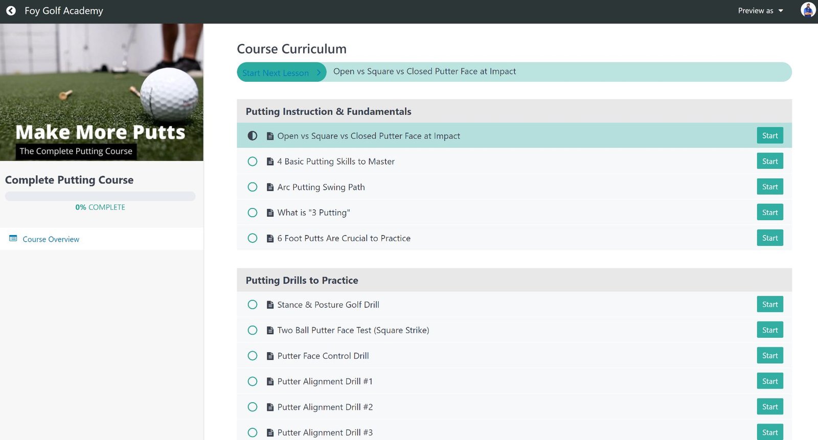 Putting Made Simple - Foy Golf Academy